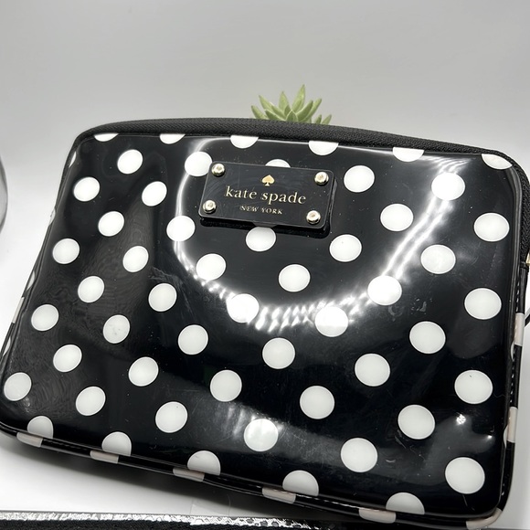 kate spade | Accessories | Kate Spade Tablet Case Black And White Polka ...